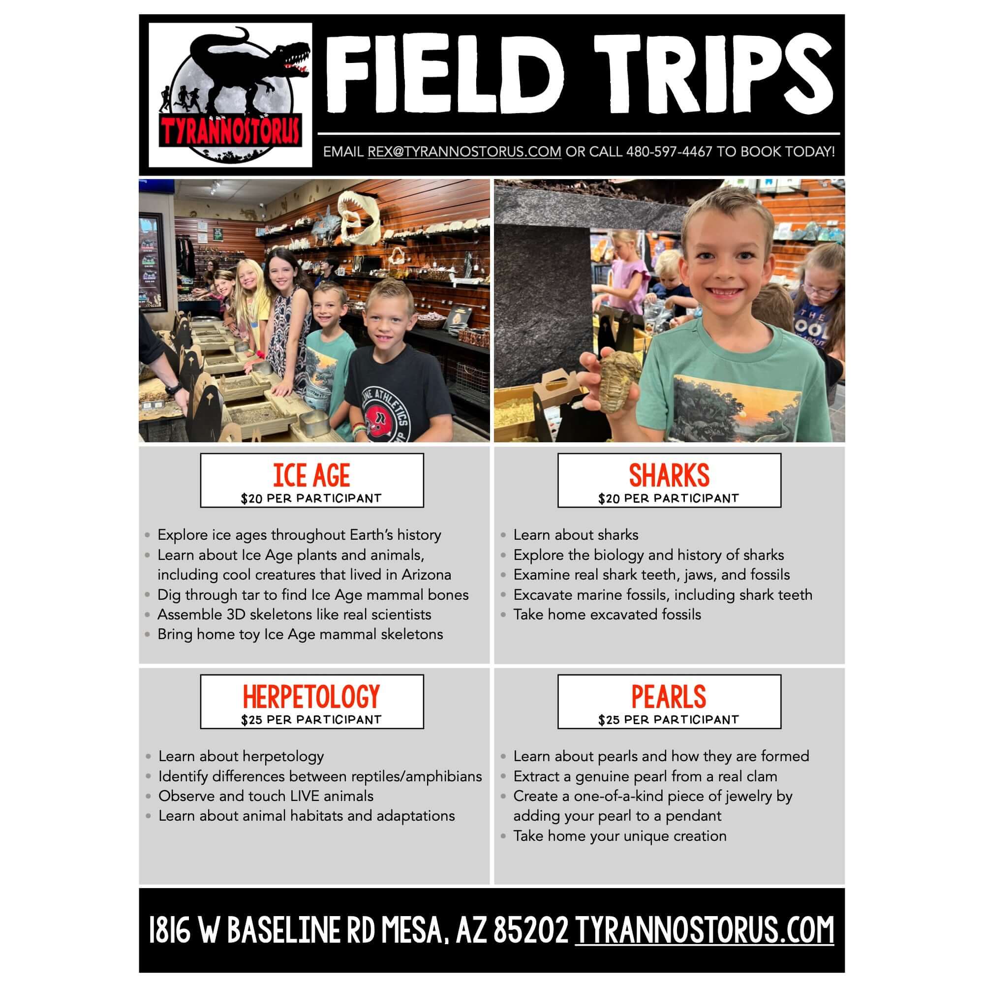 Field Trips - Engaging, Hands-On STEM Learning Adventures – Tyrannostorus