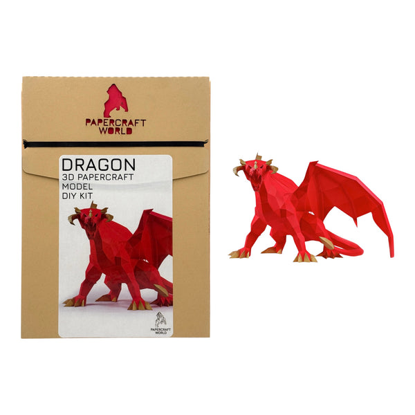 PaperCraft 3D Model (Red Dragon) – Tyrannostorus