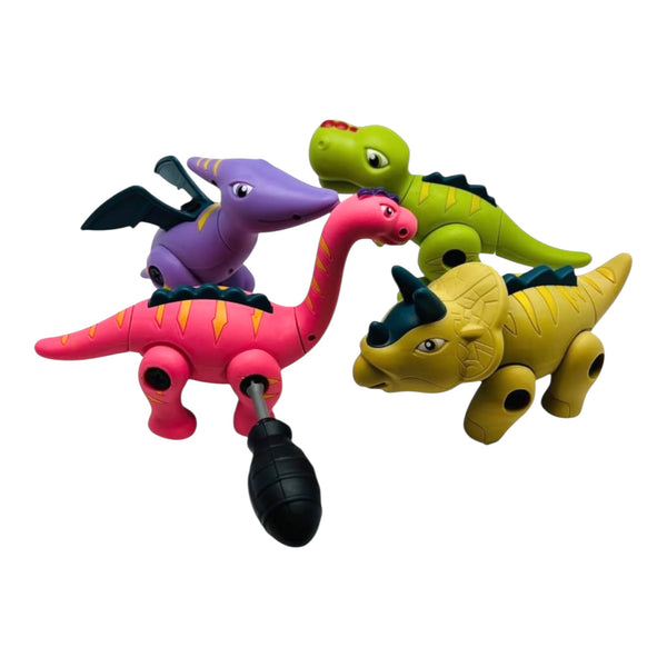 Rebuild-a-saurus Take Apart Dinosaur Toy Set – 4 Piece STEM Kit ...