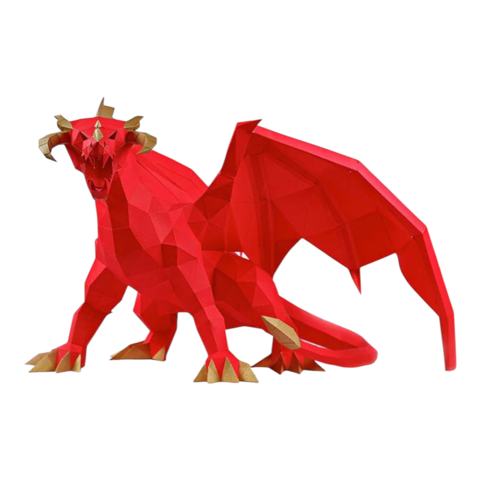PaperCraft 3D Model (Red Dragon) – Tyrannostorus